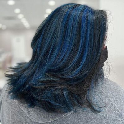 Blue Highlights: 50 Stunning Hair Color Ideas for Every Style - My New ...