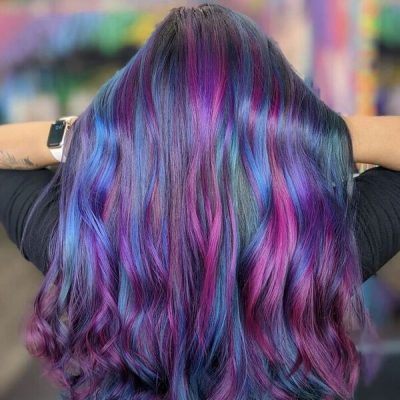 50 Elegant Galaxy Hair Color Ideas for Women in 2022