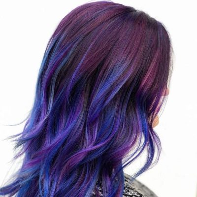 50 Elegant Galaxy Hair Color Ideas for Women in 2022