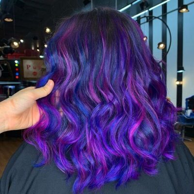 50 Elegant Galaxy Hair Color Ideas for Women in 2022