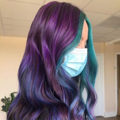 50 Elegant Galaxy Hair Color Ideas for Women in 2022
