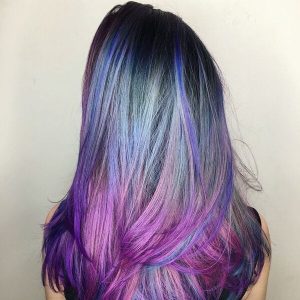 50 Elegant Galaxy Hair Color Ideas for Women in 2022