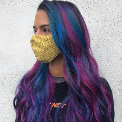 50 Elegant Galaxy Hair Color Ideas for Women in 2022
