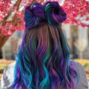 50 Elegant Galaxy Hair Color Ideas for Women in 2022
